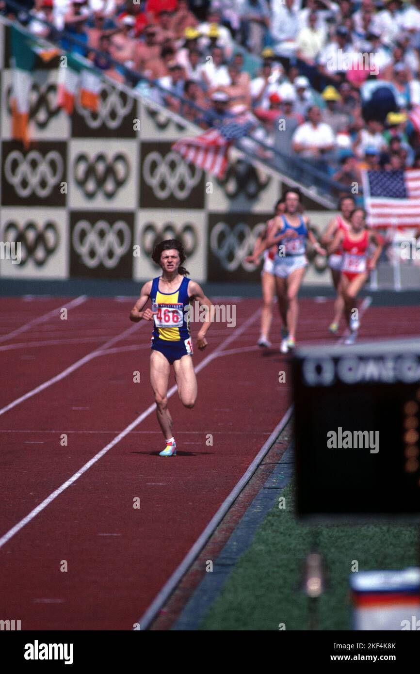 Romania's Paula Ivan leads in the Women's 1,500 metres final. She went ...