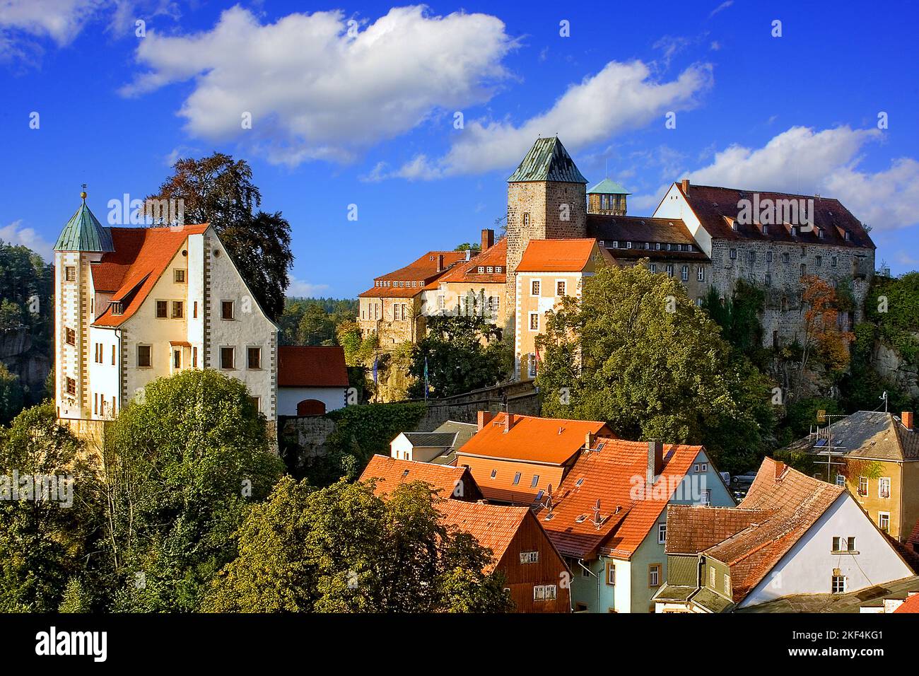 Die Burg Hohnstein in Sachsen Stock Photo - Alamy