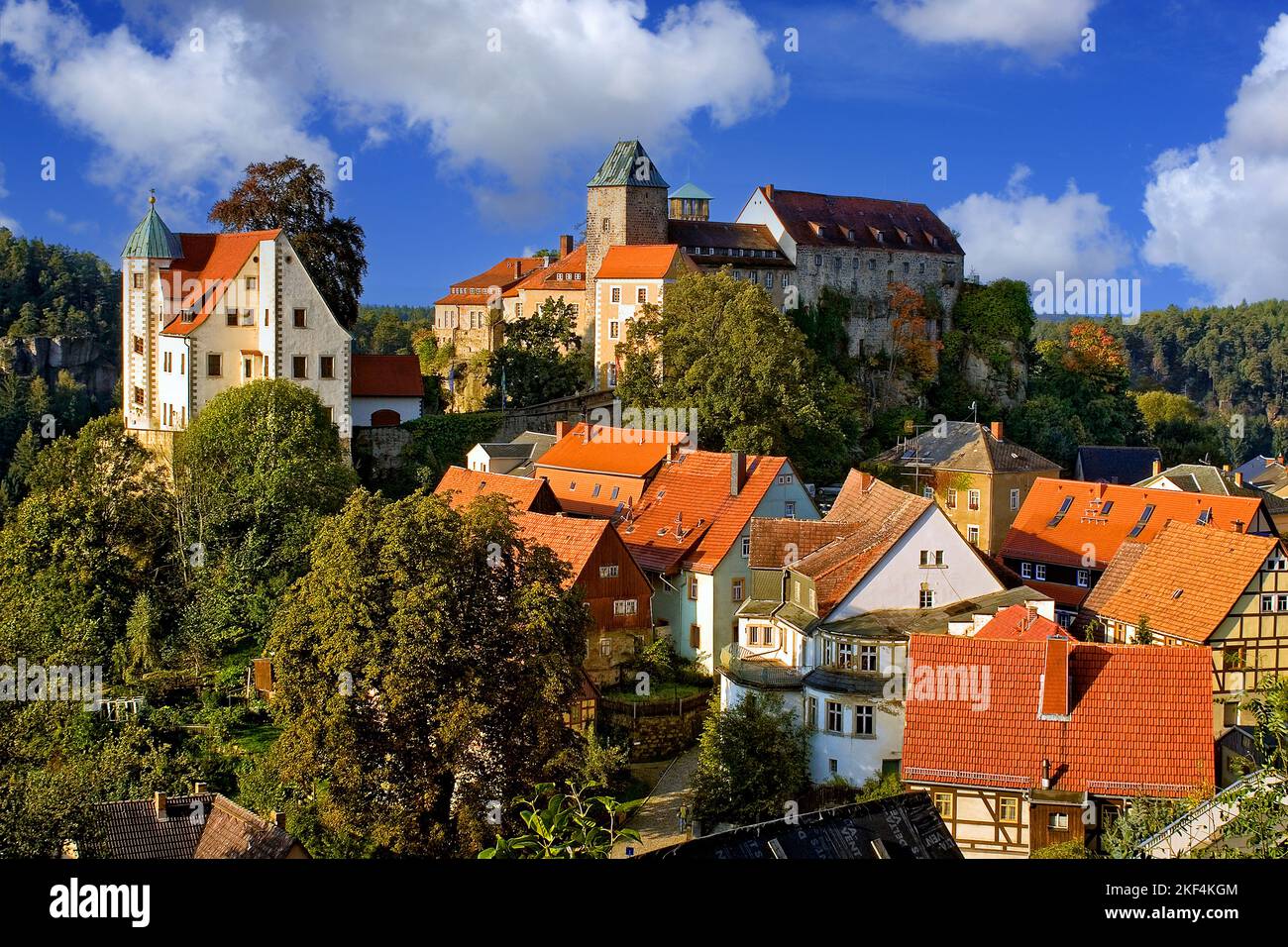 Die Burg Hohnstein in Sachsen Stock Photo - Alamy