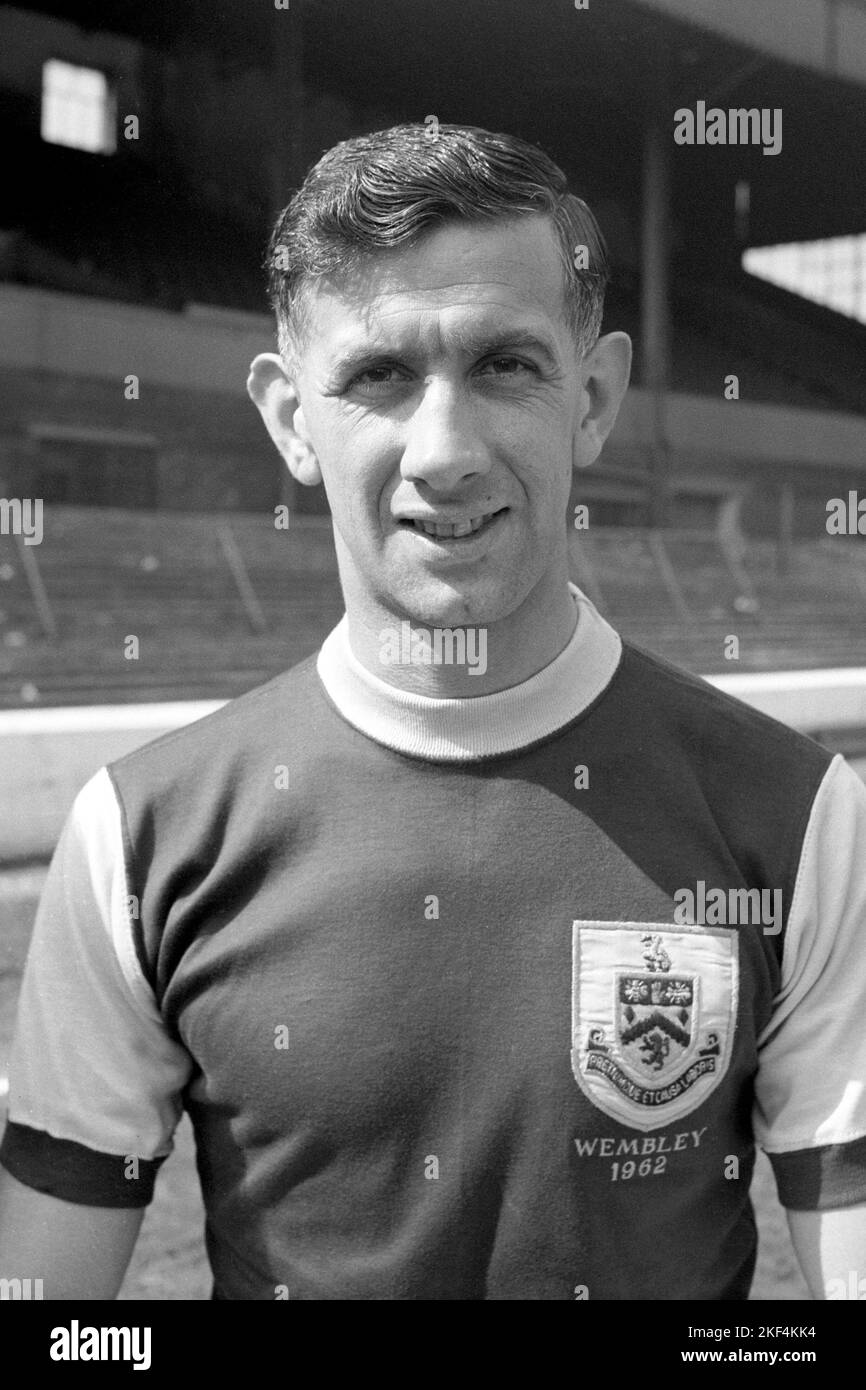 Jimmy Adamson, the Burnley captain Stock Photo - Alamy