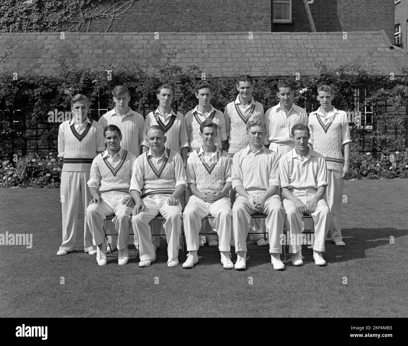 Lancashire County Cricket Club team group. (back l-r) Bob Berry, Peter ...