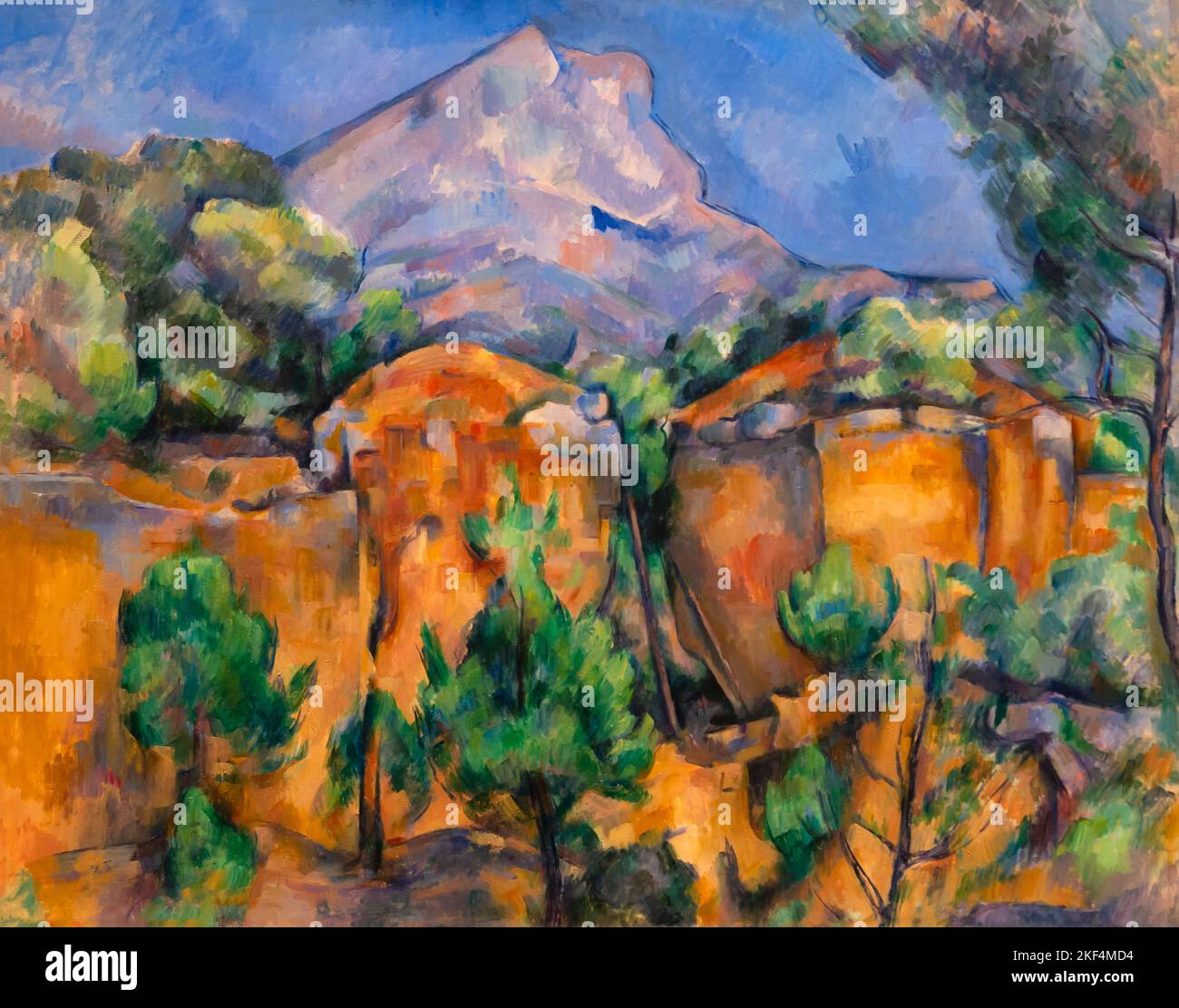 Mont Sainte-Victoire Seen from the Bibemus Quarry, Paul Cezanne, circa ...