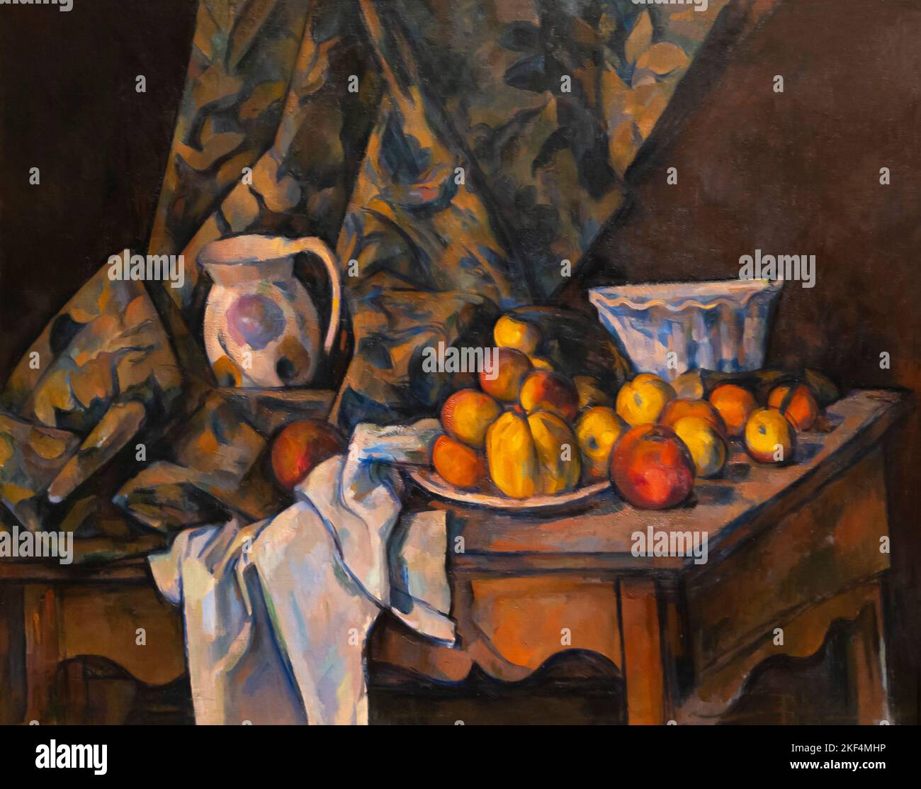 Still Life with Apples and Peaches, Paul Cezanne, circa 1905, National ...
