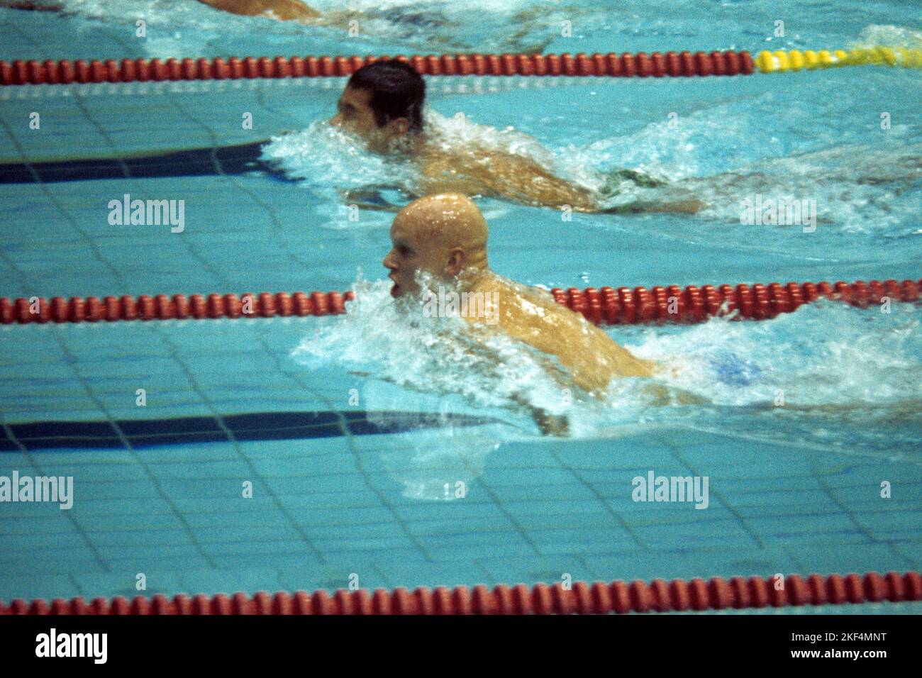 Great Britain's Duncan Goodhew in action during the Men's 100m ...