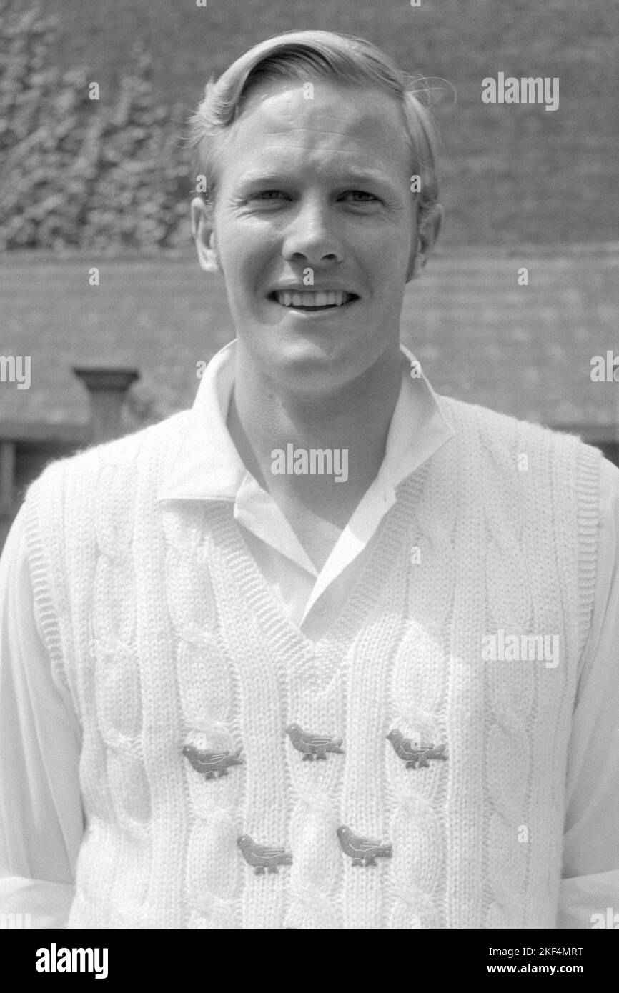 South African born cricketer Tony Greig, Sussex Stock Photo - Alamy