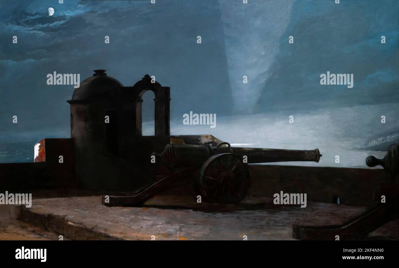 Searchlight on Harbor Entrance, Santiago de Cuba, Winslow Homer, 1902 ...