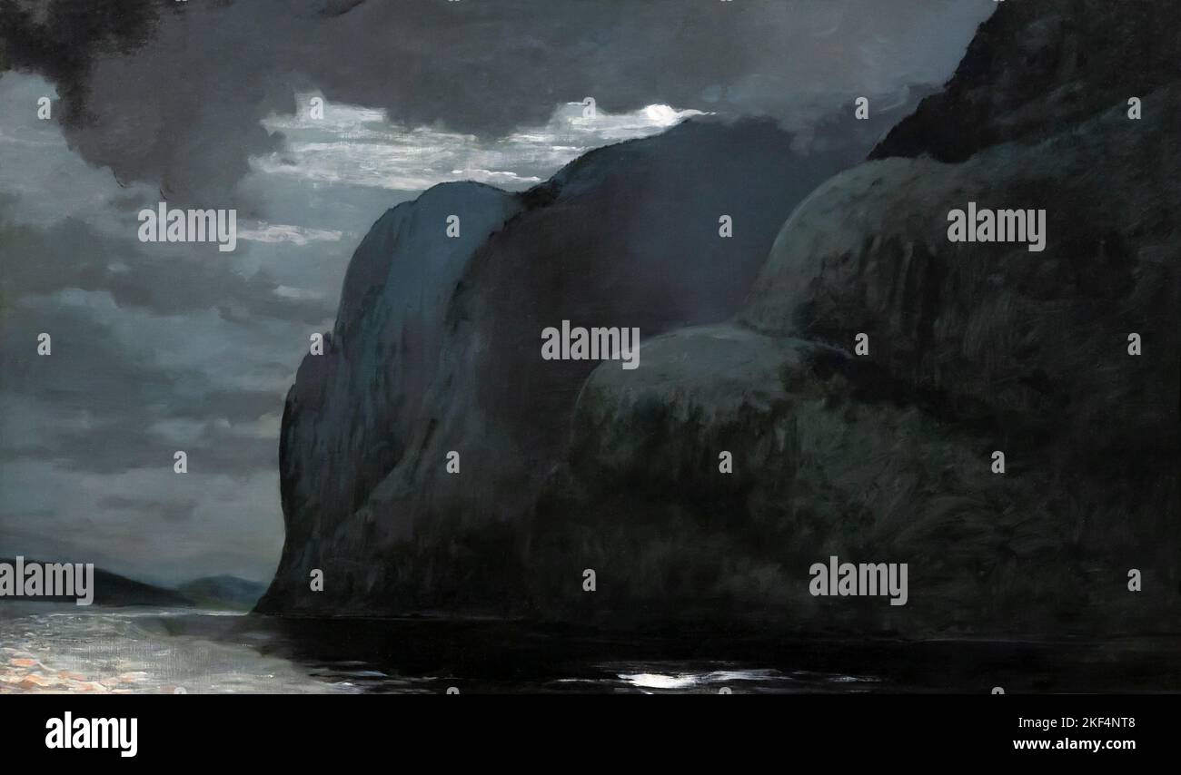 Cape Trinity, Saguenay River, Moonlight, Winslow Homer, 1904,, Myron ...