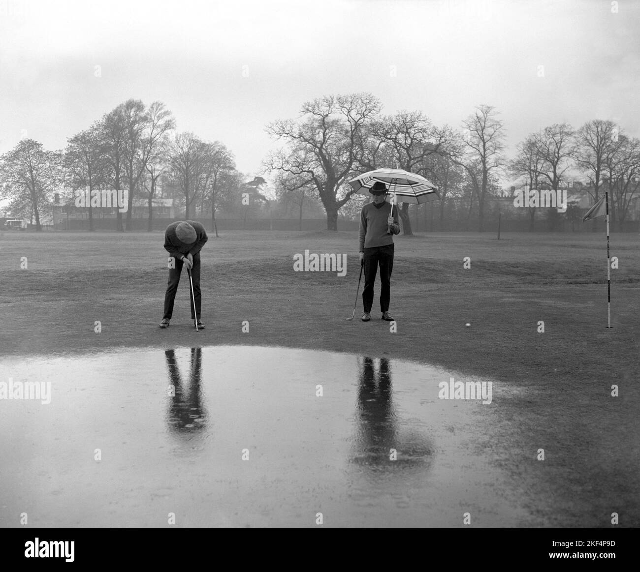 R. C. Lee (left) and A. Lewelyn-Davies (right) playing this morning on ...