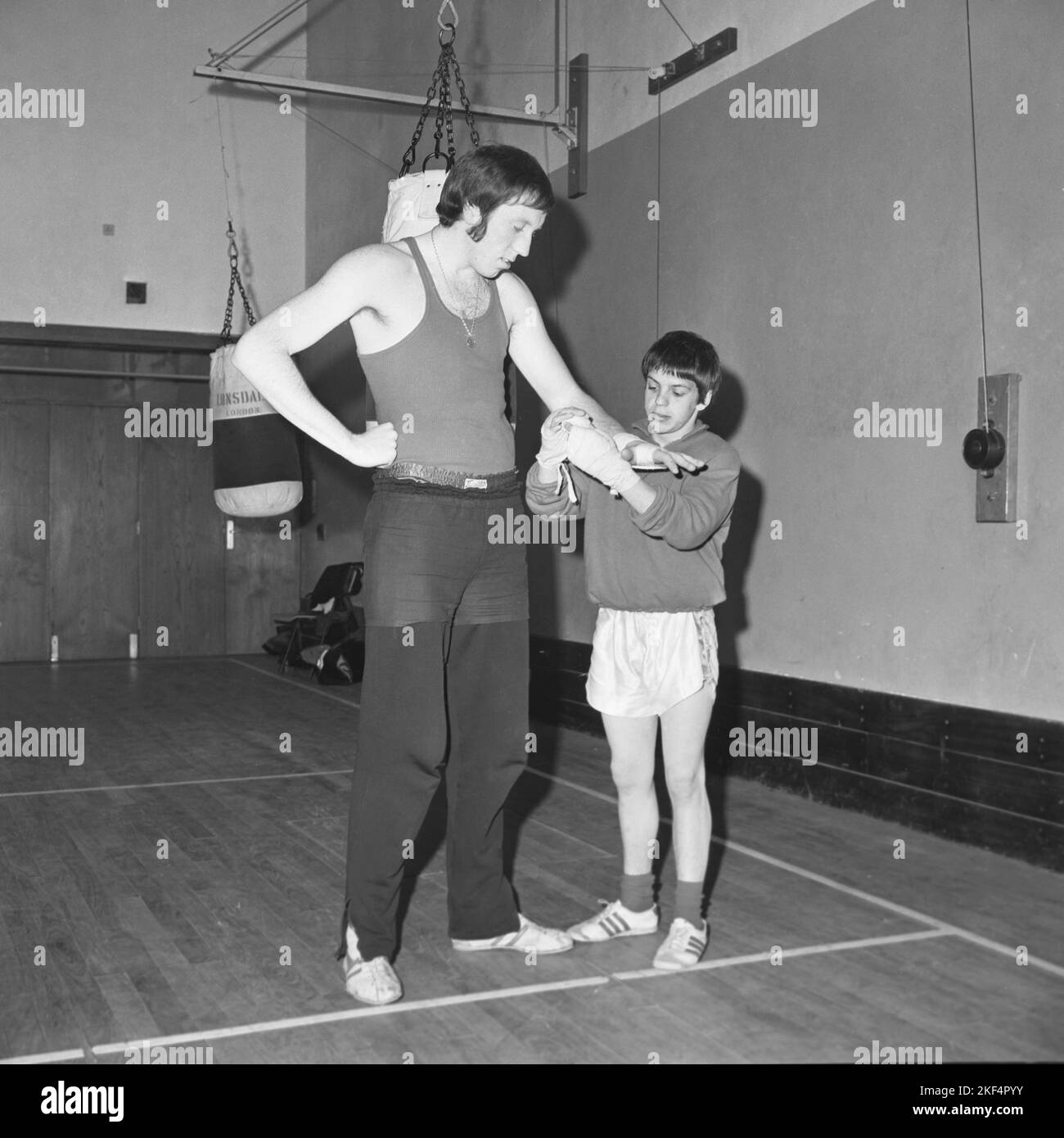Photo shoot at a boxing gymnasium in London where children are learning ...