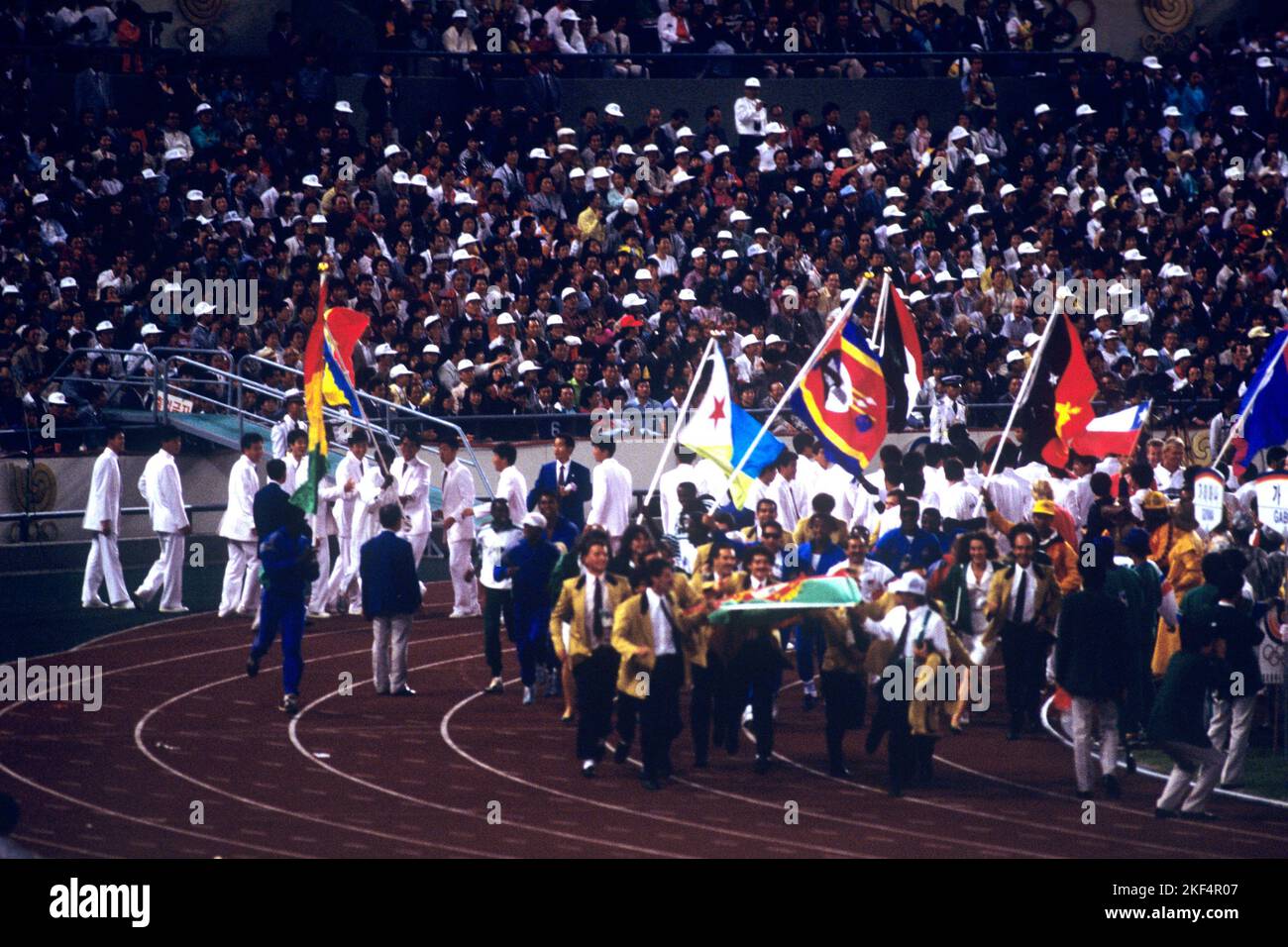 The closing ceremony at the 1984 Olympic Games in Los Angeles Stock ...