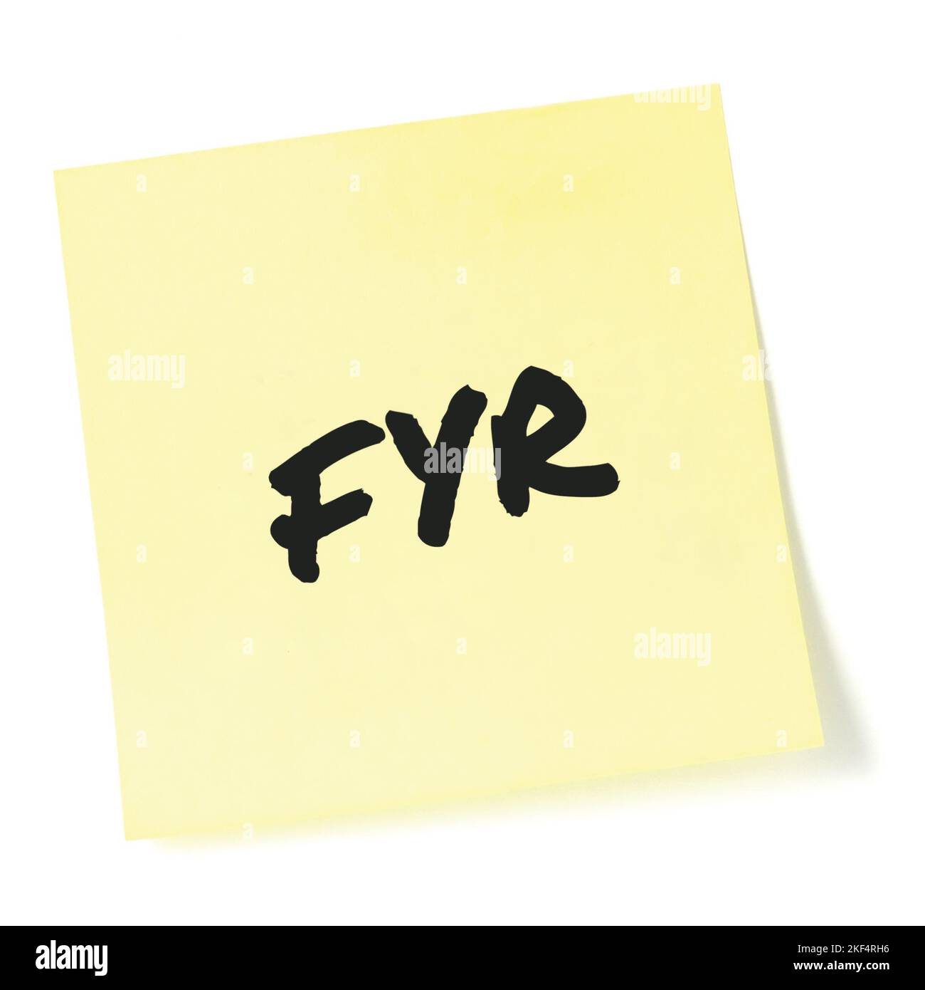 For your reference acronym FYR black marker written business initialism ...
