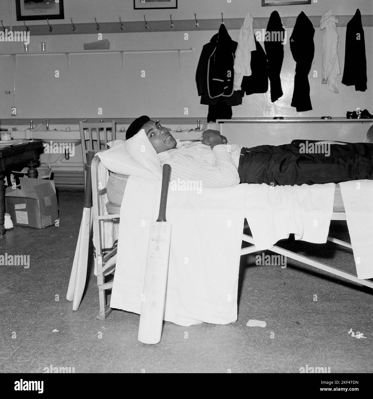 World Heavyweight Boxing Champion Muhammad Ali has a rest in the West ...