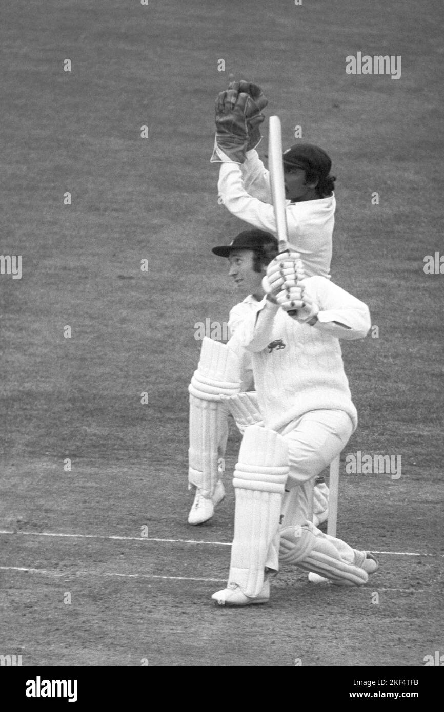 England's Keith Fletcher on his way to 50 as substitute Indian wicket ...