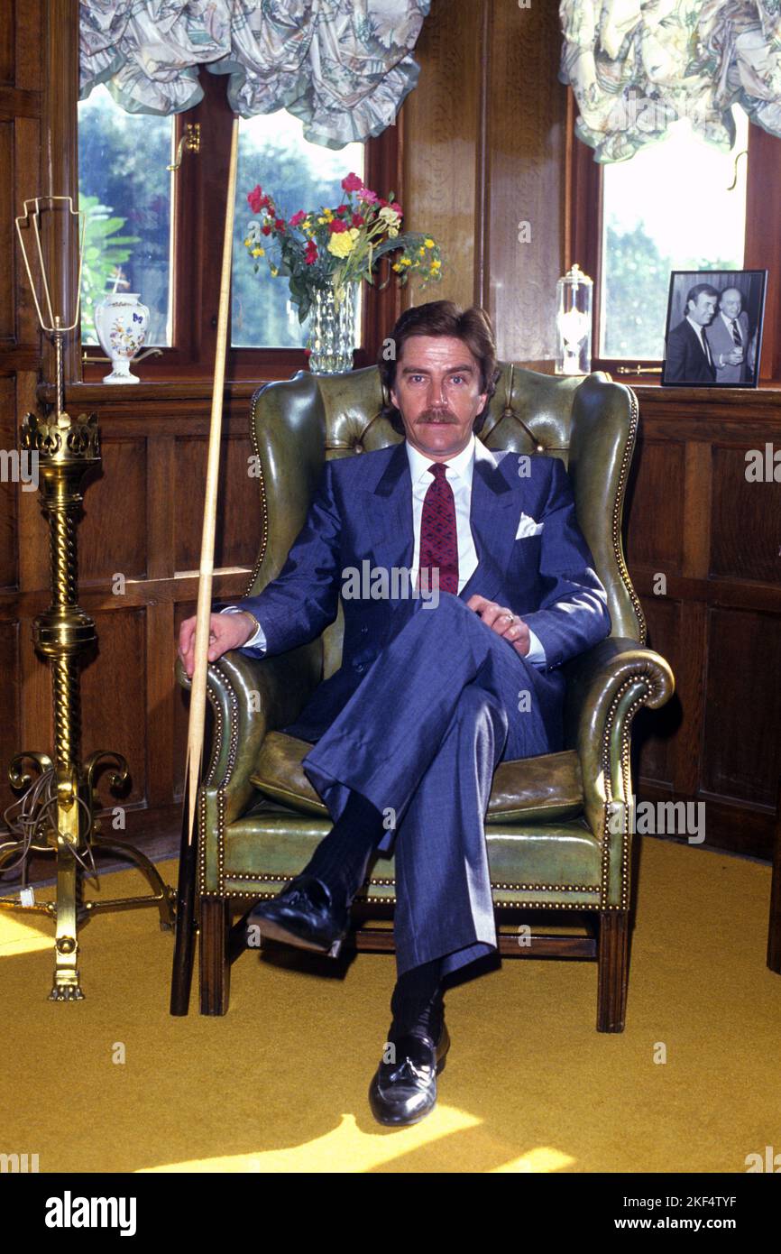 Snooker player Cliff Thorburn at his manager's house in Totteridge ...