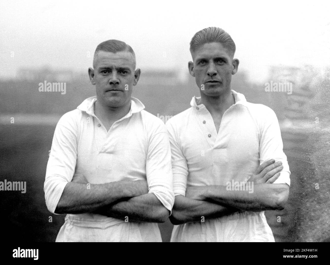 Swansea Town's Walter Bussey (left) and Harry Hanford Stock Photo - Alamy