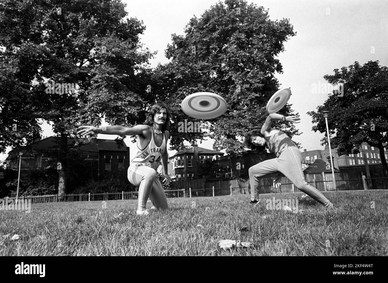 Bill Schneider (left), a member of the World Champion Berkeley Frisbee ...