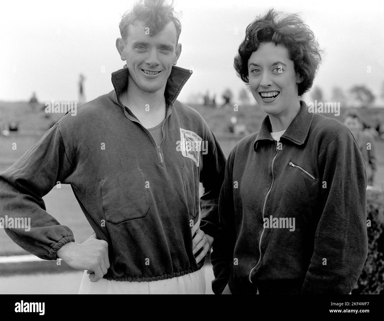 John Disley and future wife Sylvia Cheeseman Stock Photo - Alamy
