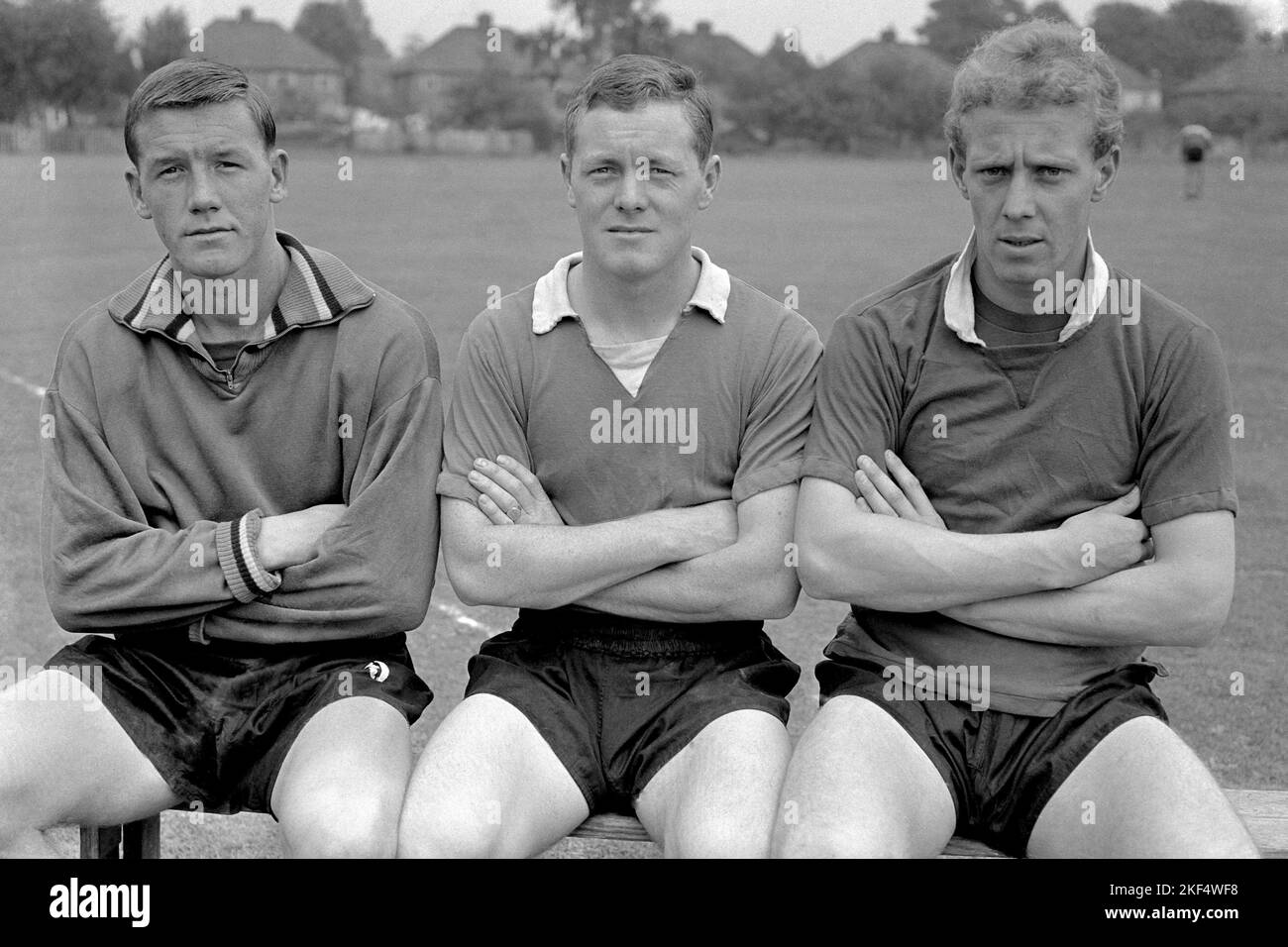 Charlie Livesey (l), Leslie Allen (c), Stanley Crowther (r Stock Photo ...