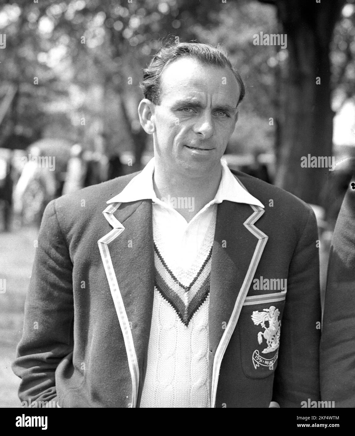 Kent cricketer Fred Ridgway Stock Photo - Alamy