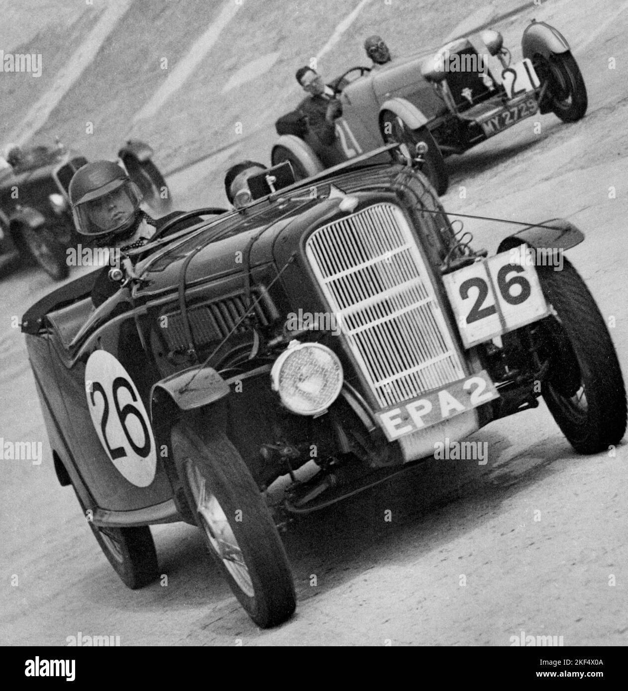 M.K.H. Bilney (Ford, No 26) during the a Junior Car Club meeting at ...