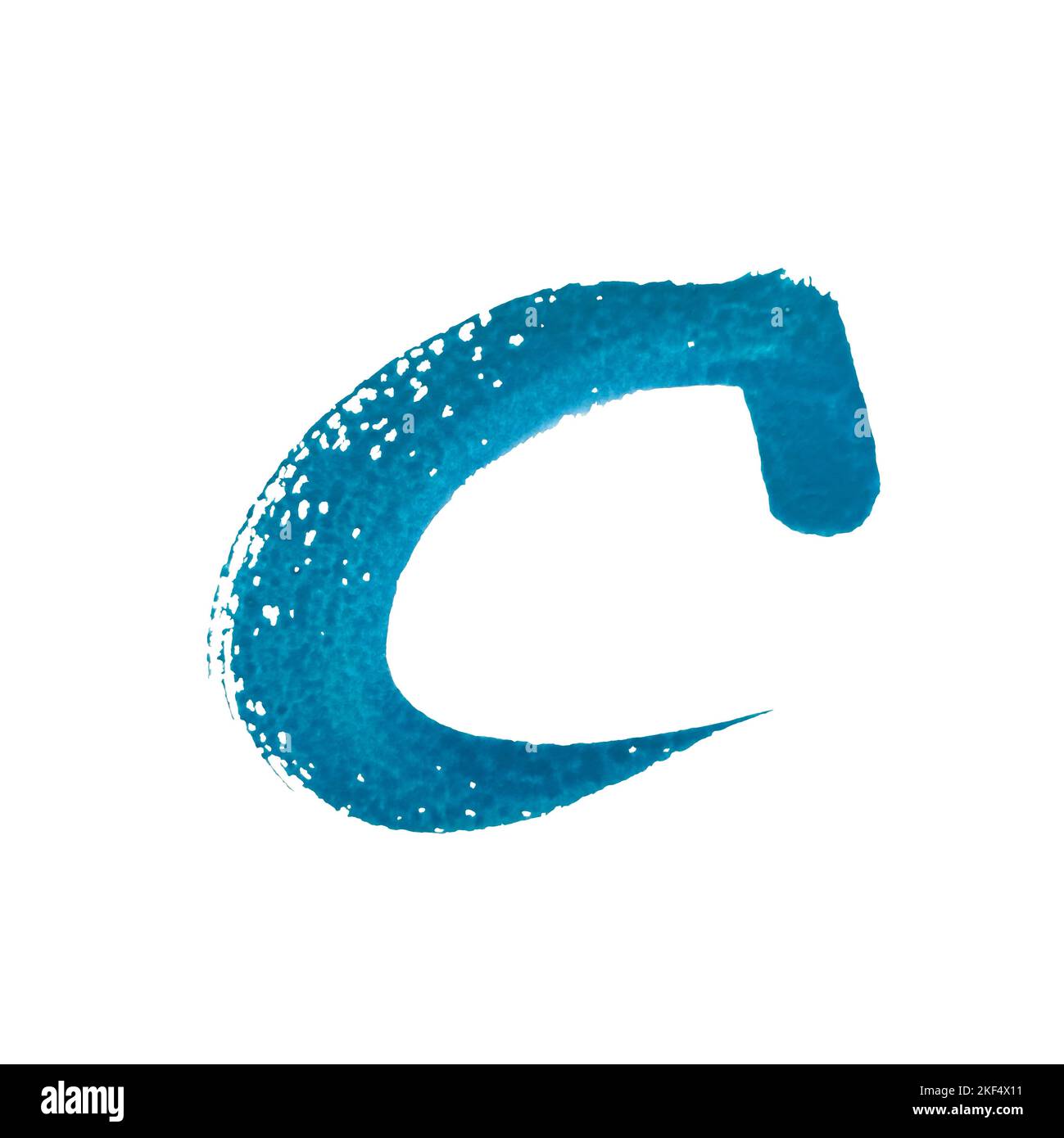 Blue watercolor brush stroke hi-res stock photography and images - Alamy