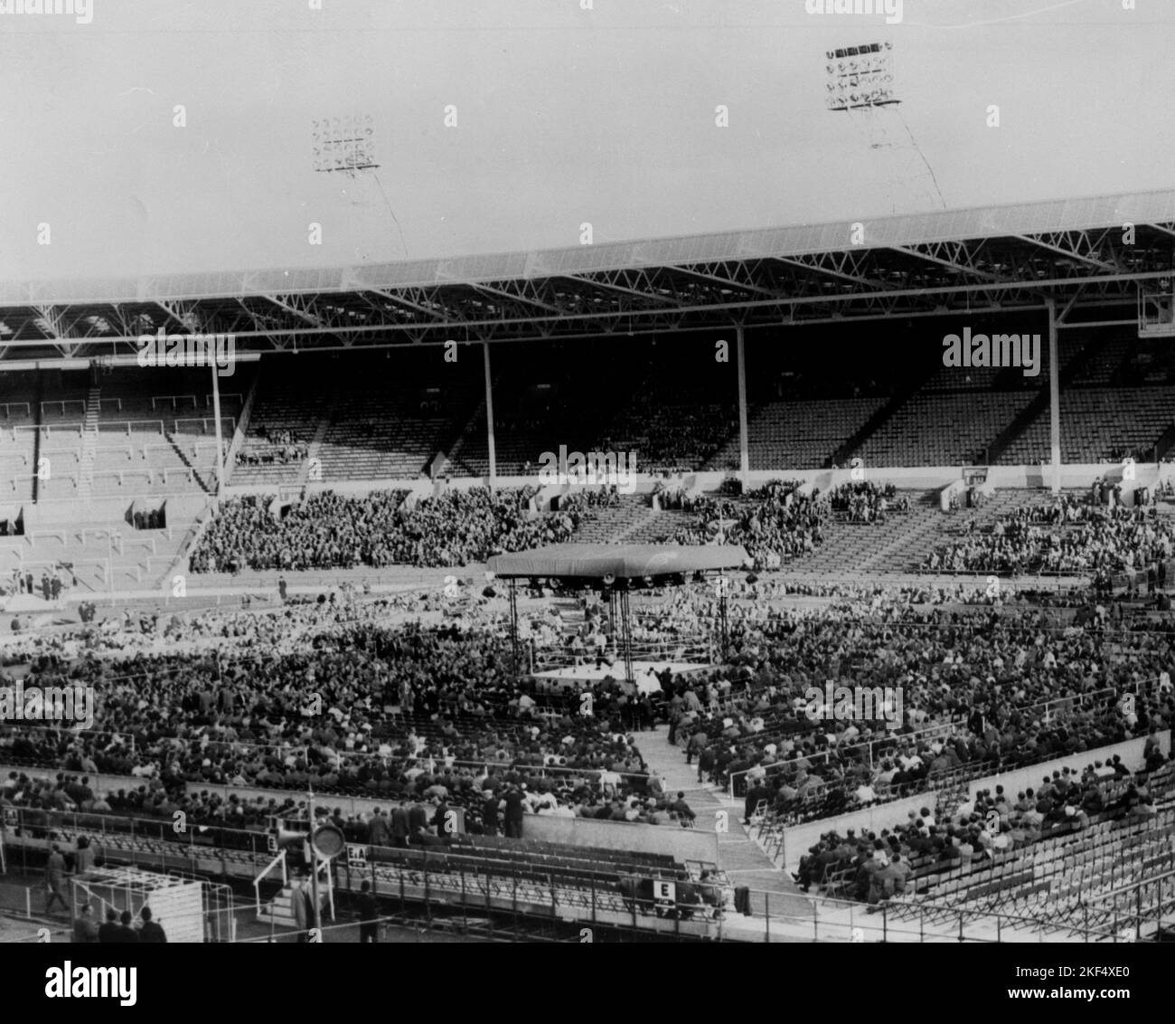 General view of Wembley Stadium during the Henry Cooper v Cassius Clay ...