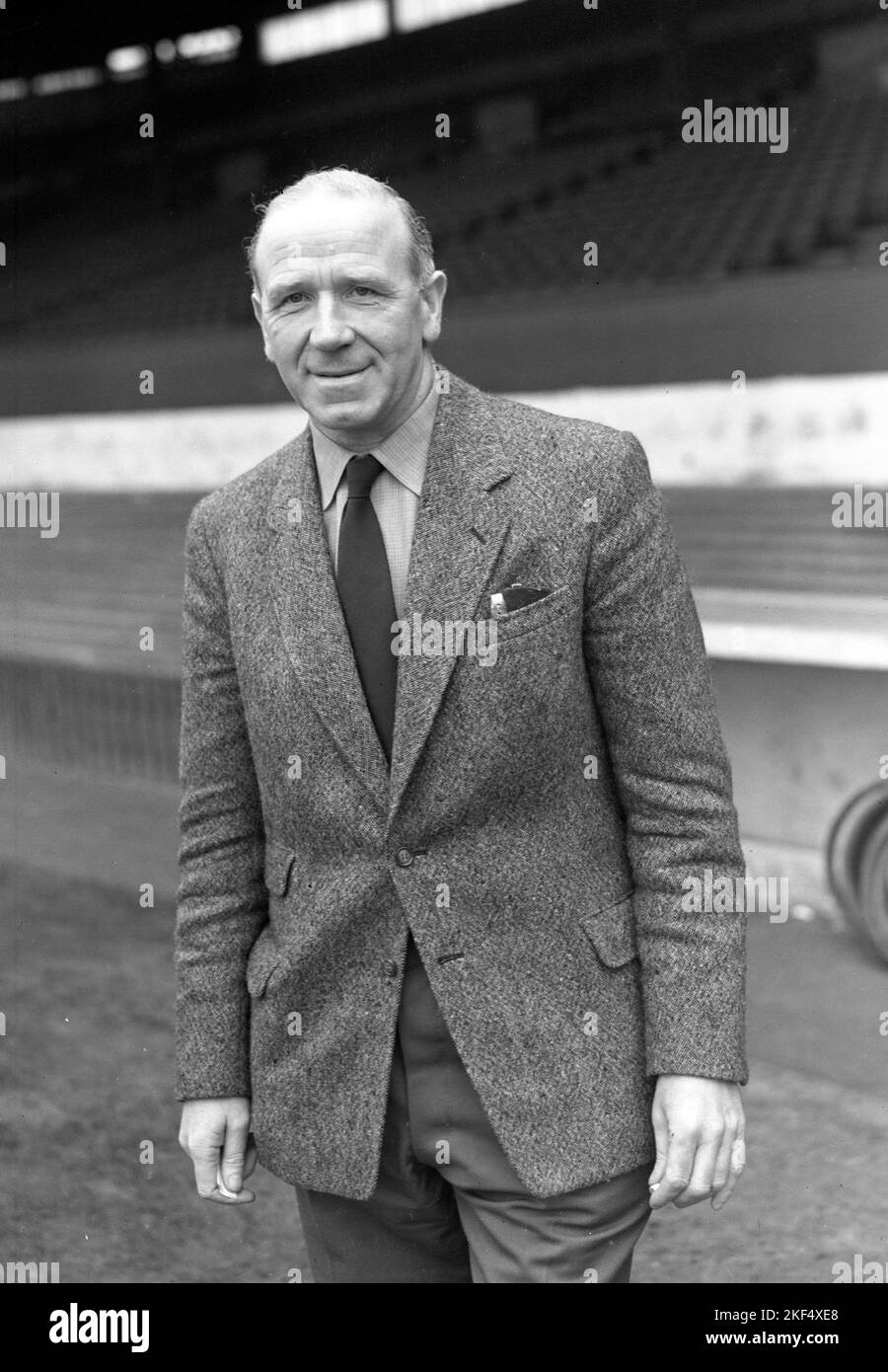 Matt Busby, Manchester United manager Stock Photo - Alamy