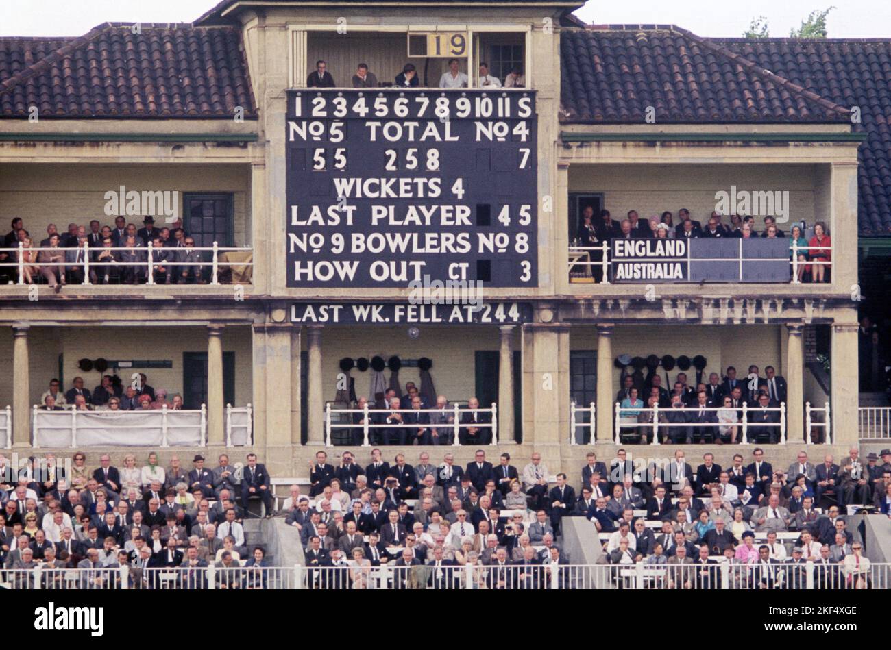 The scoreboard at Lord's Stock Photo - Alamy