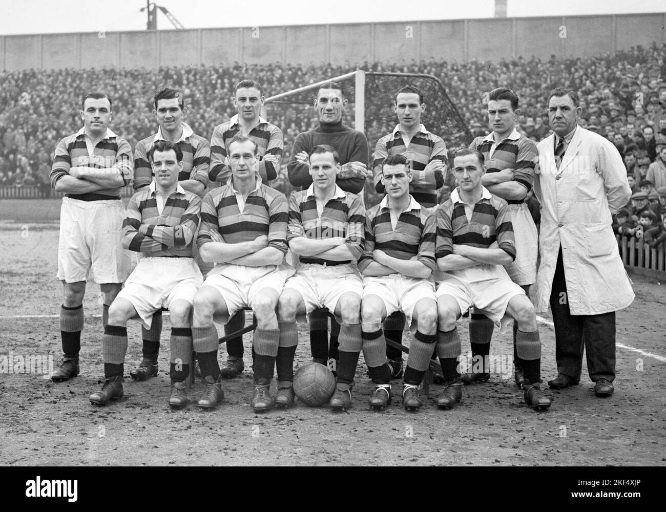Bradford Park Avenue team photo. (Sitting, L-R) Smith, Ainsley ...