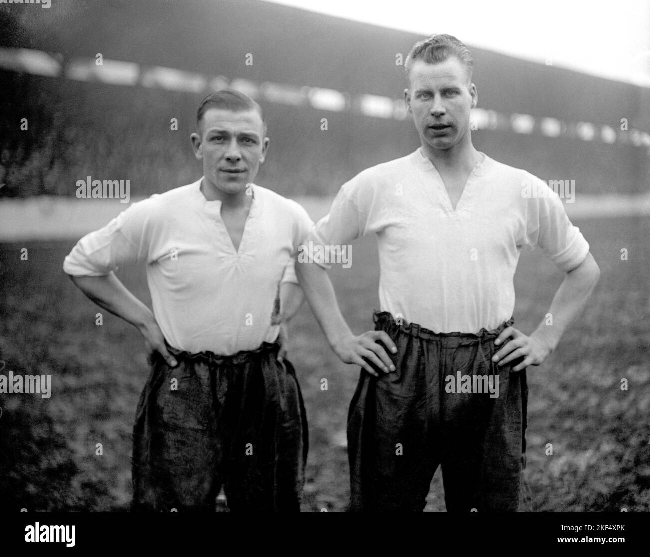 (L-R) George Taylor and Harry Goslin, Bolton Wanderers Stock Photo - Alamy