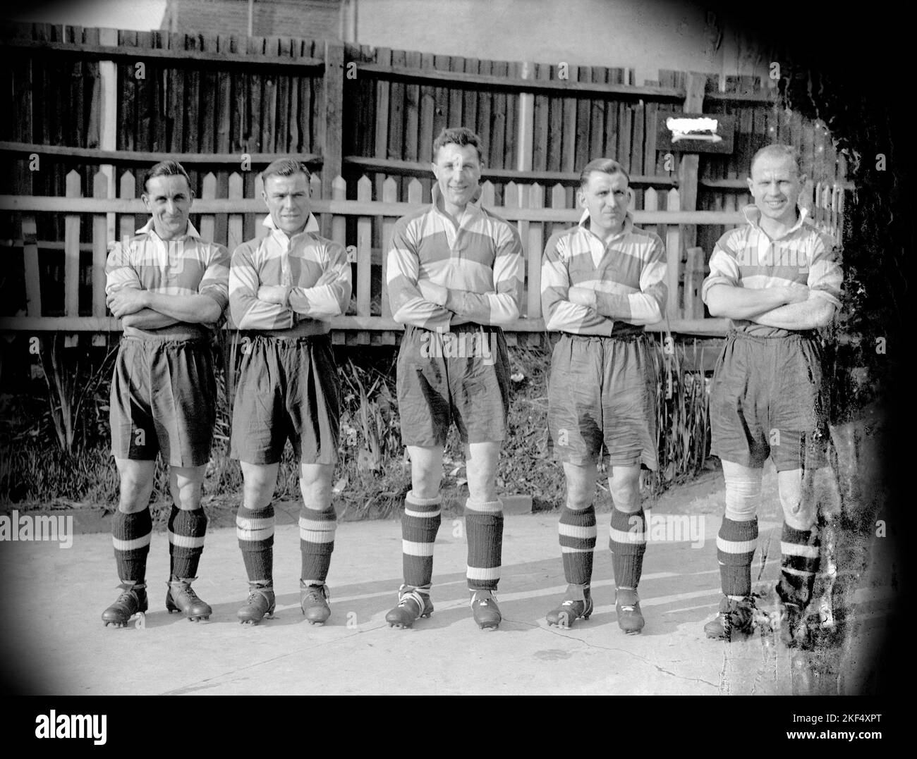(L-R) EC Collins, Fred Davis, Jim Lewis Snr, RJ Mathews, RE Wright ...