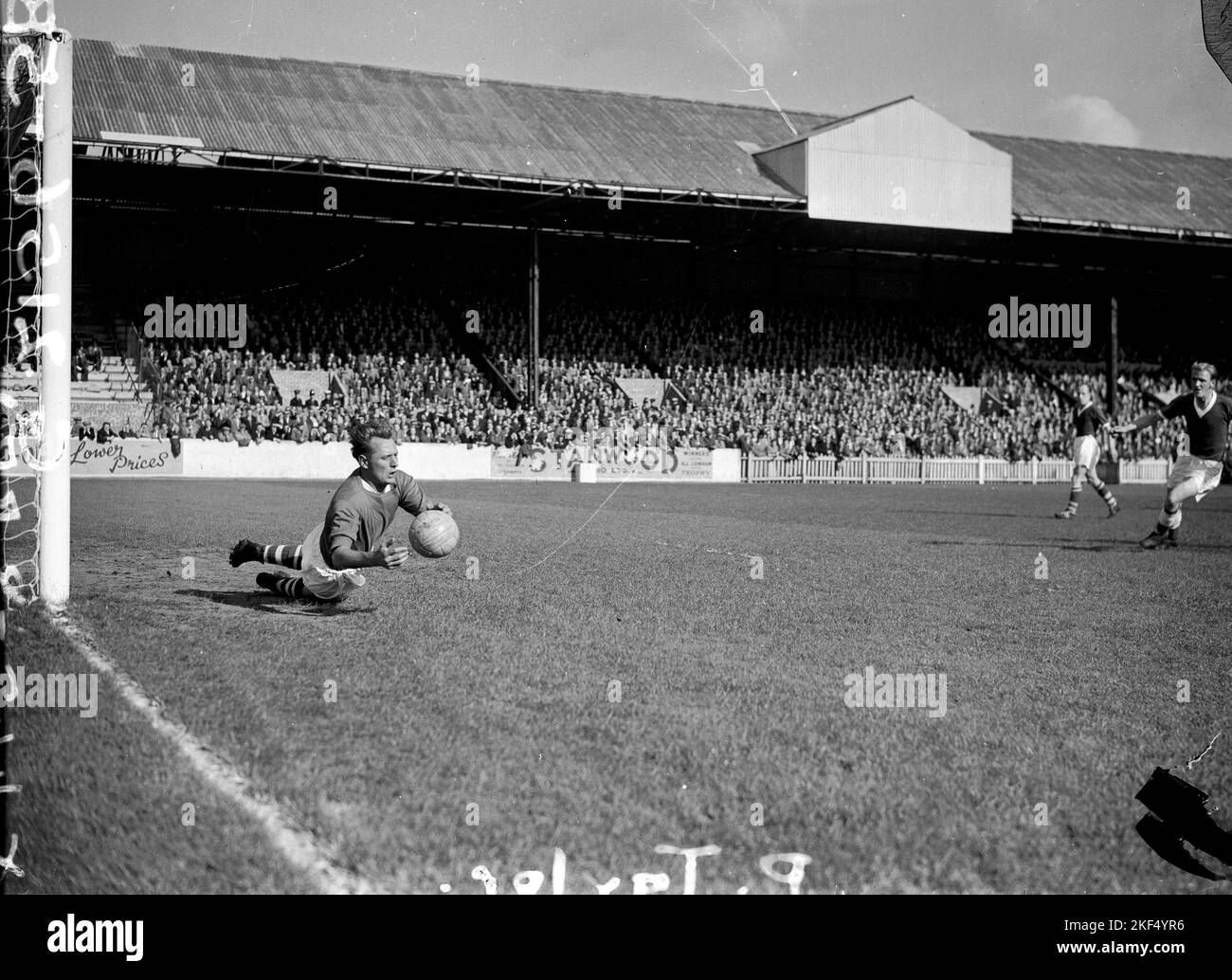 Middlesbrough goalkeeper Peter Taylor dives to make a save Stock Photo ...
