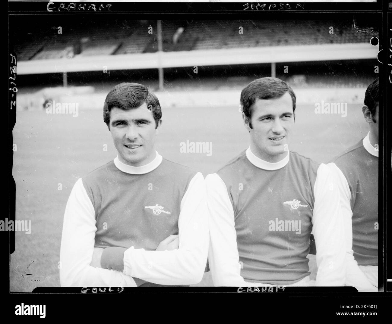 (L-R) Bobby Gould and George Graham, Arsenal Stock Photo - Alamy