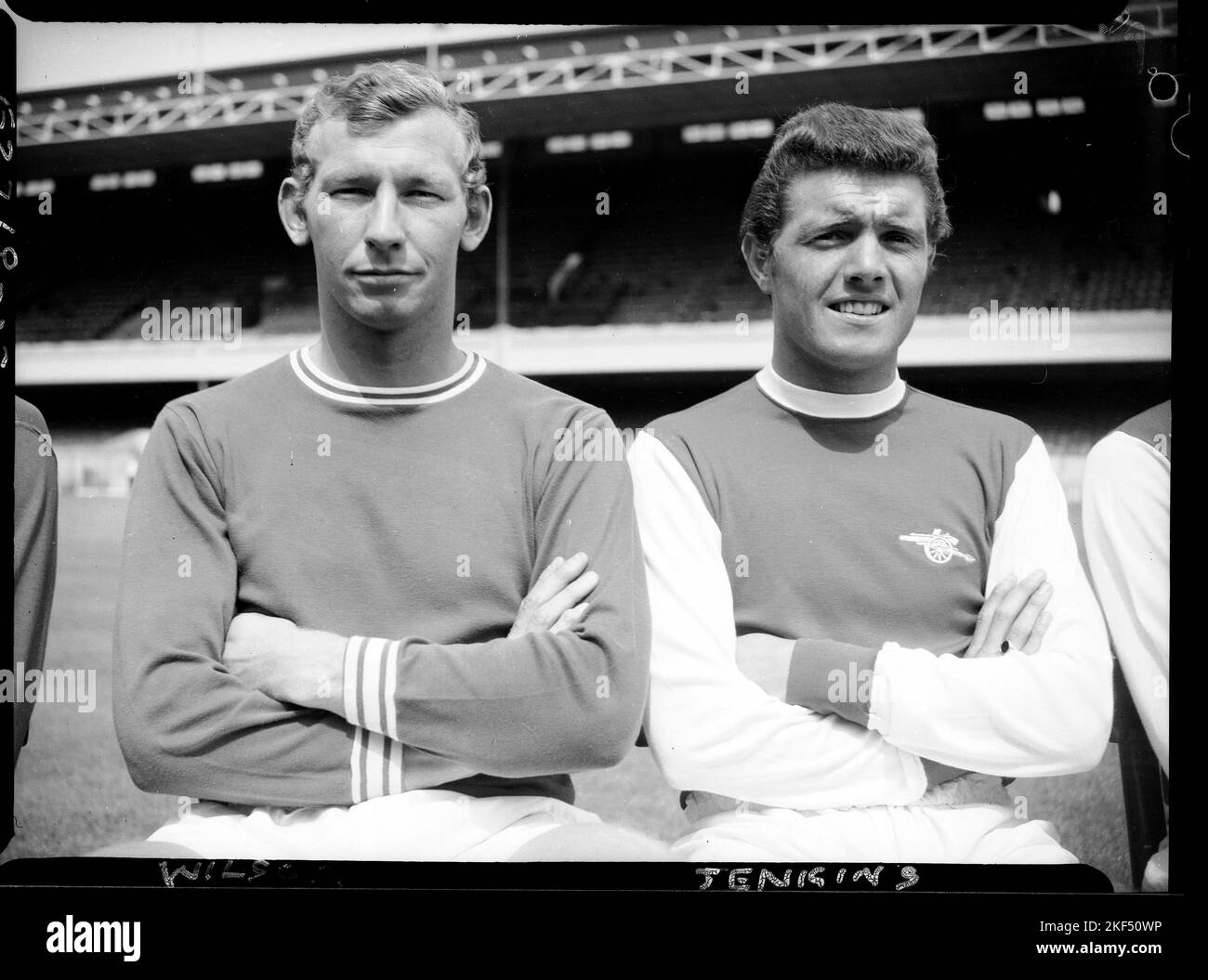 (L-R) Bob Wilson and David Jenkins, Arsenal Stock Photo - Alamy