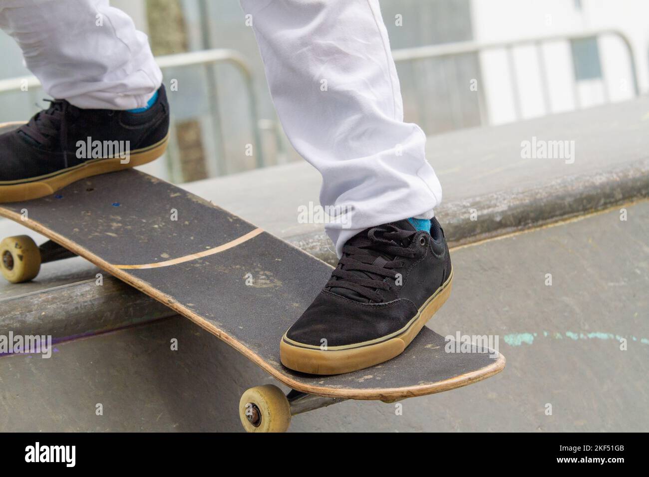 girl skateboarding at a skate park in Rio de Janeiro, Brazil Stock ...