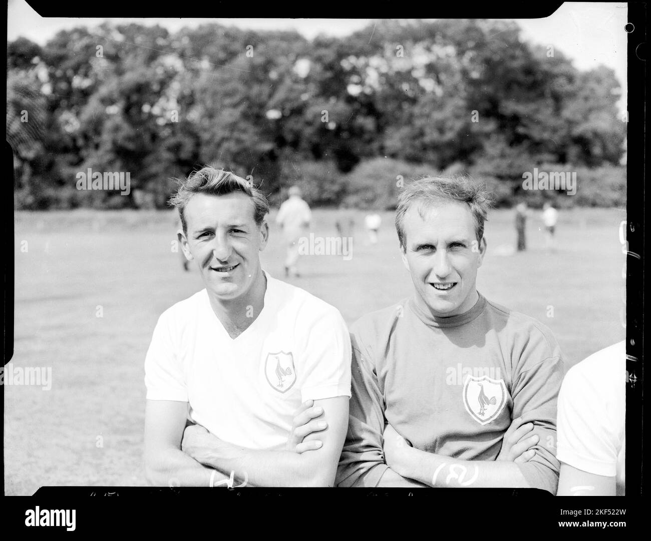 (L-R) Tony Marchi and John Hollowbread, Tottenham Hotspur Stock Photo ...