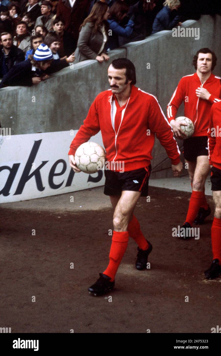 Southampton captain Peter Rodrigues leads his team out Stock Photo - Alamy