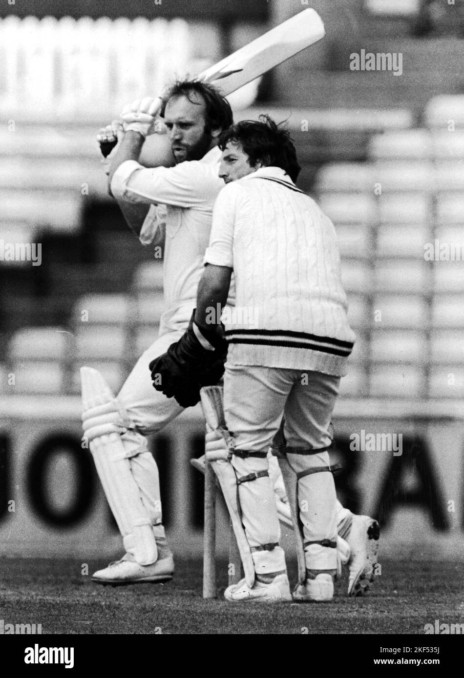 Surrey's Alan Butcher (l) in action Stock Photo - Alamy