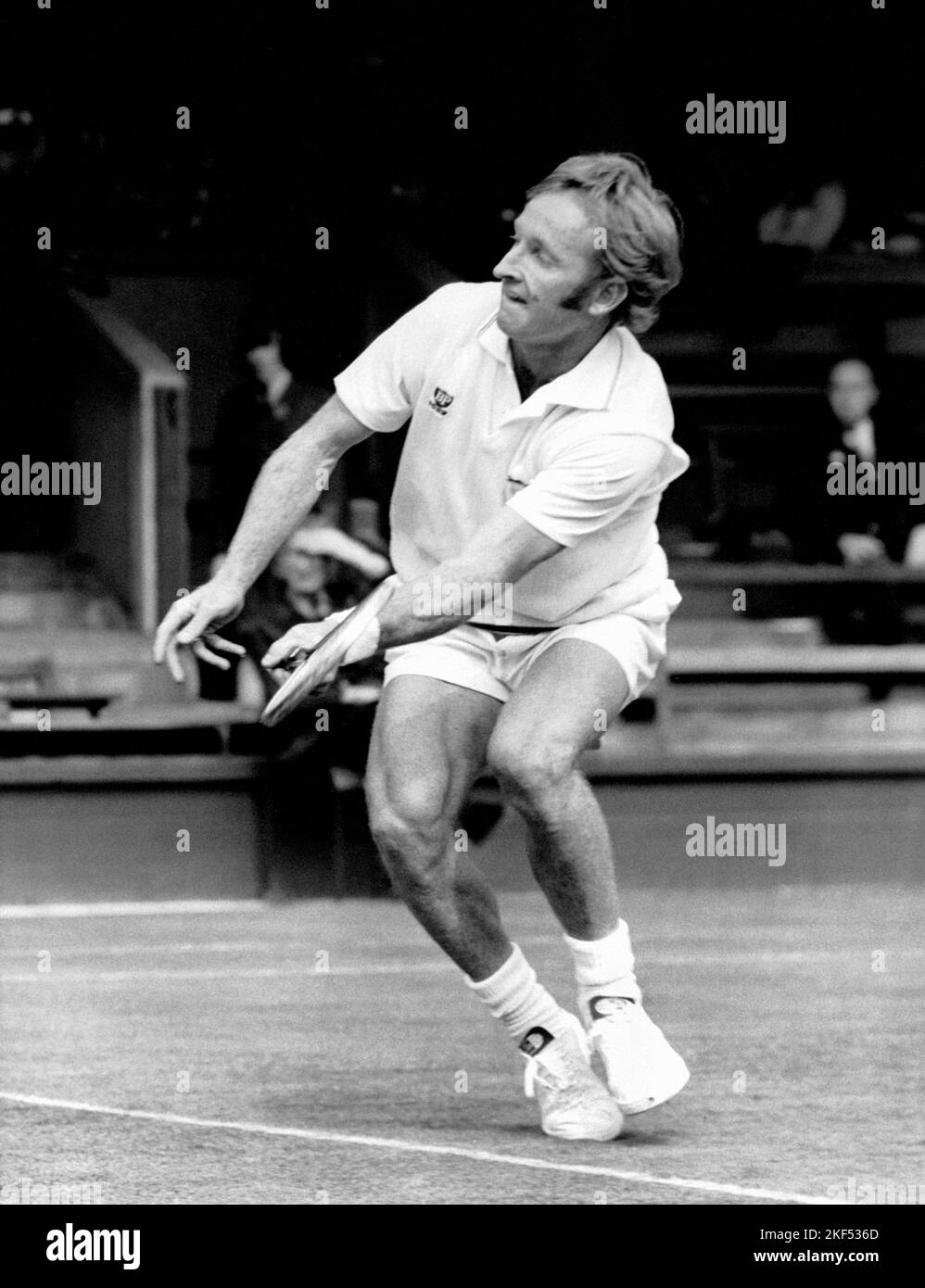 Rod Laver in action Stock Photo - Alamy