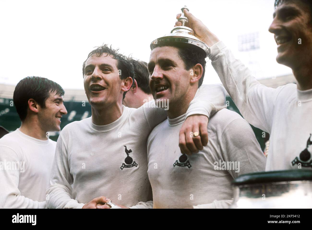 (L-R) Tottenham Hotspur's Terry Venables, Alan Mullery, Dave Mackay and ...