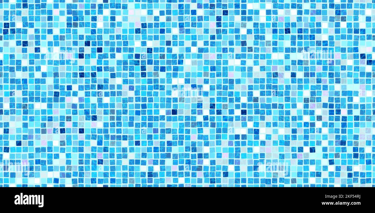 Sky blue swimming pool mosaic tile seamless pattern Stock Vector Image ...