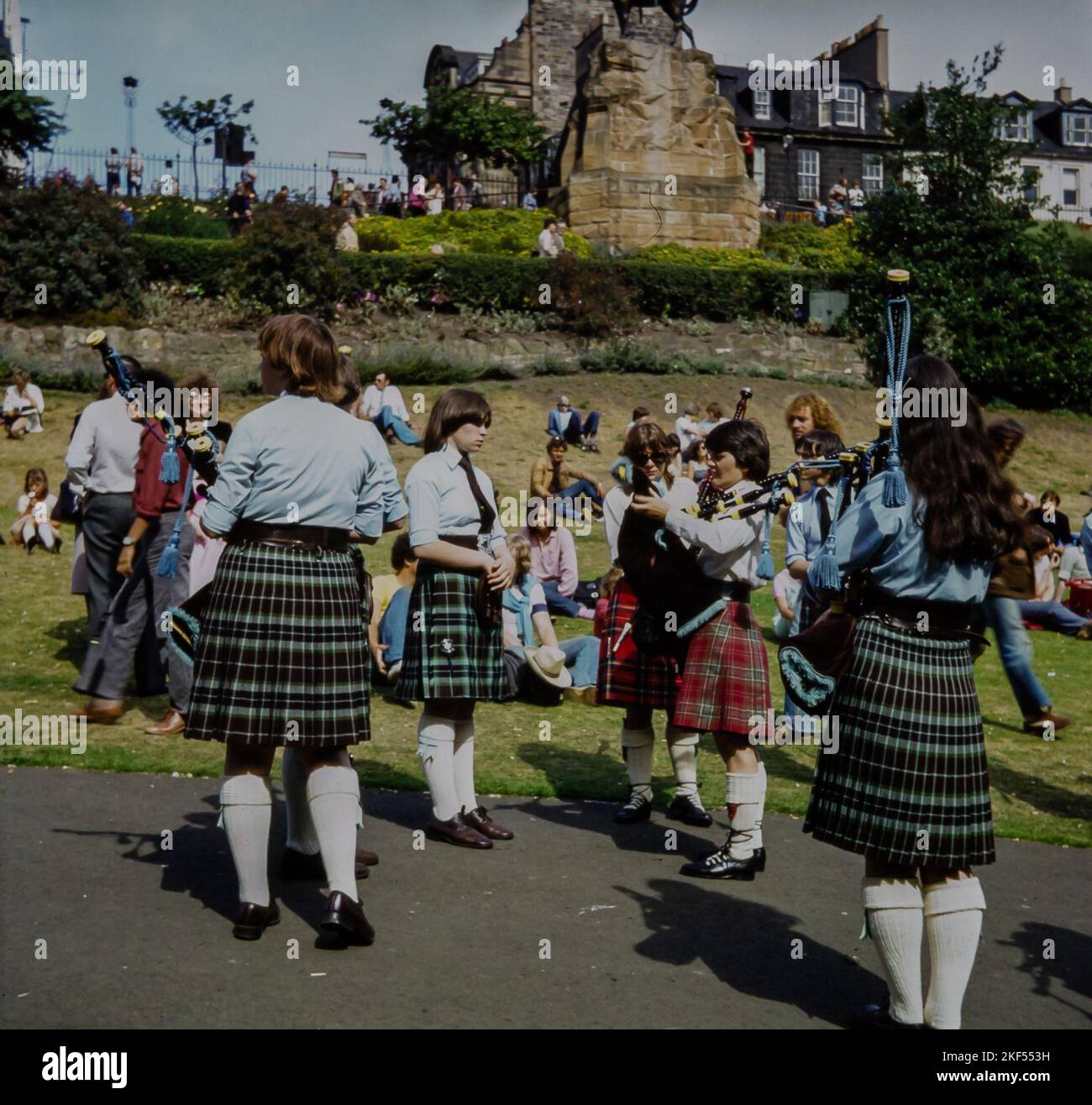 An Edinburgh Highland Gathering in 1981. This photo was taken from the ...
