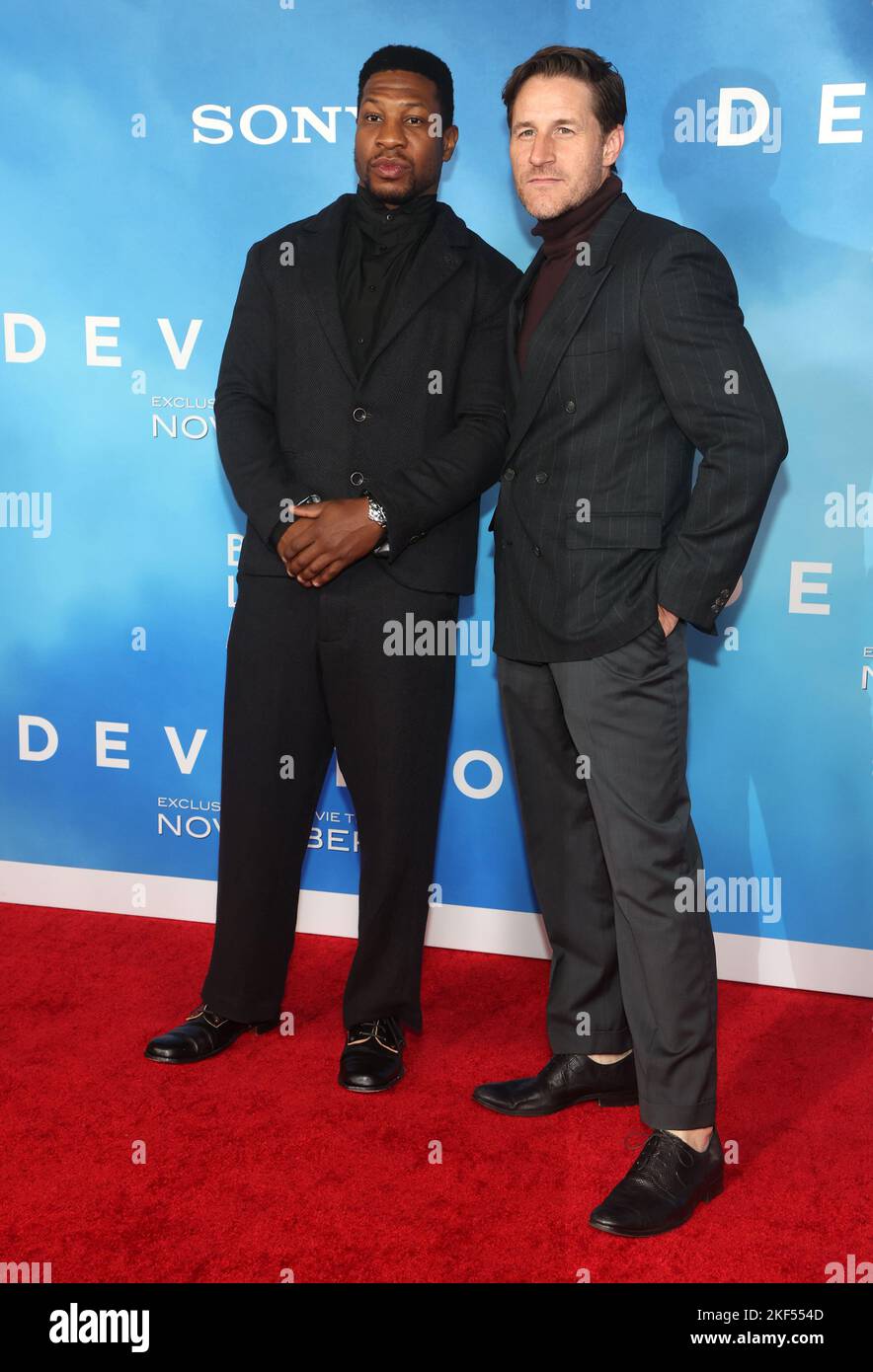 15 November 2022 -Los Angeles, California - Jonathan Majors, Sam Jaeger ...