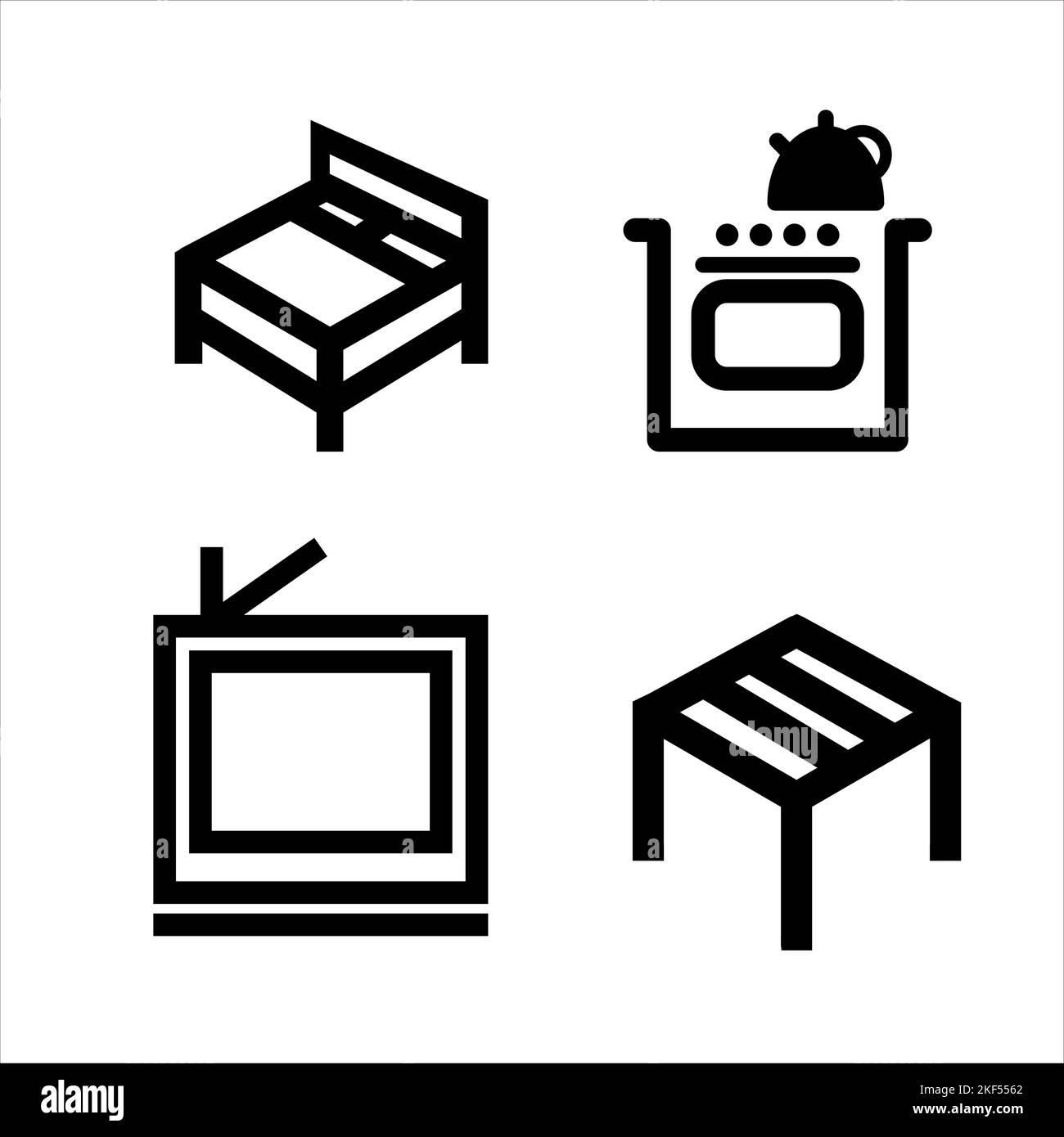 Home interior design icon, sofa icon, living room, vector illustration ...