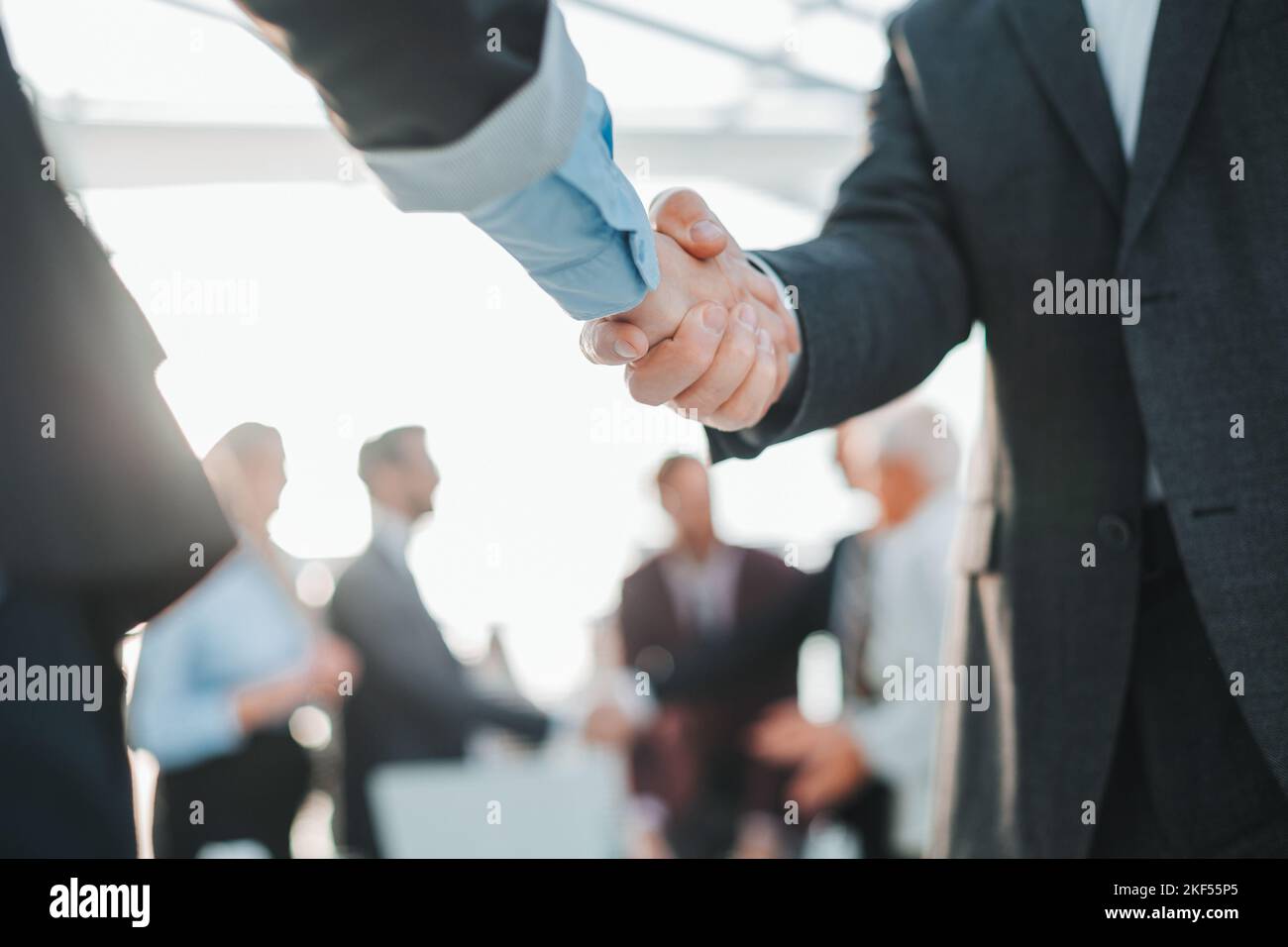 close up. business handshake on an office background Stock Photo - Alamy