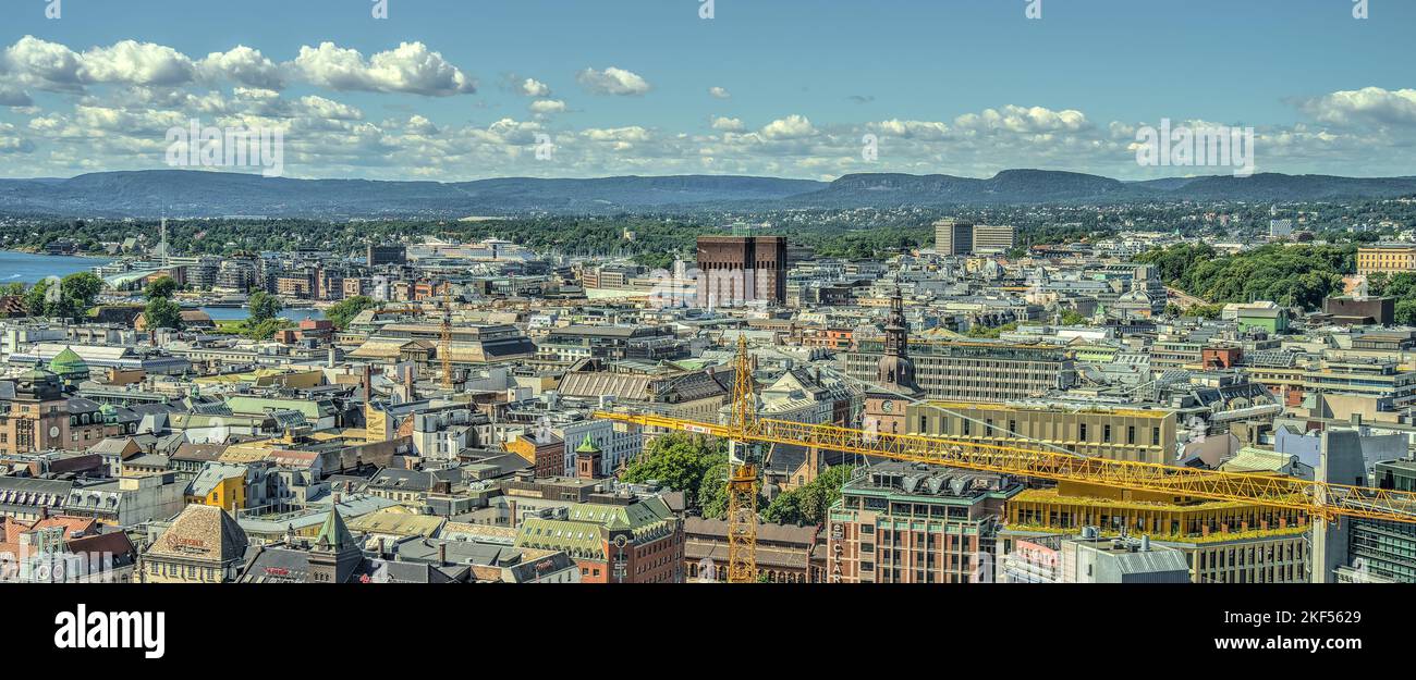 Oslo landmarks, Norway Stock Photo - Alamy
