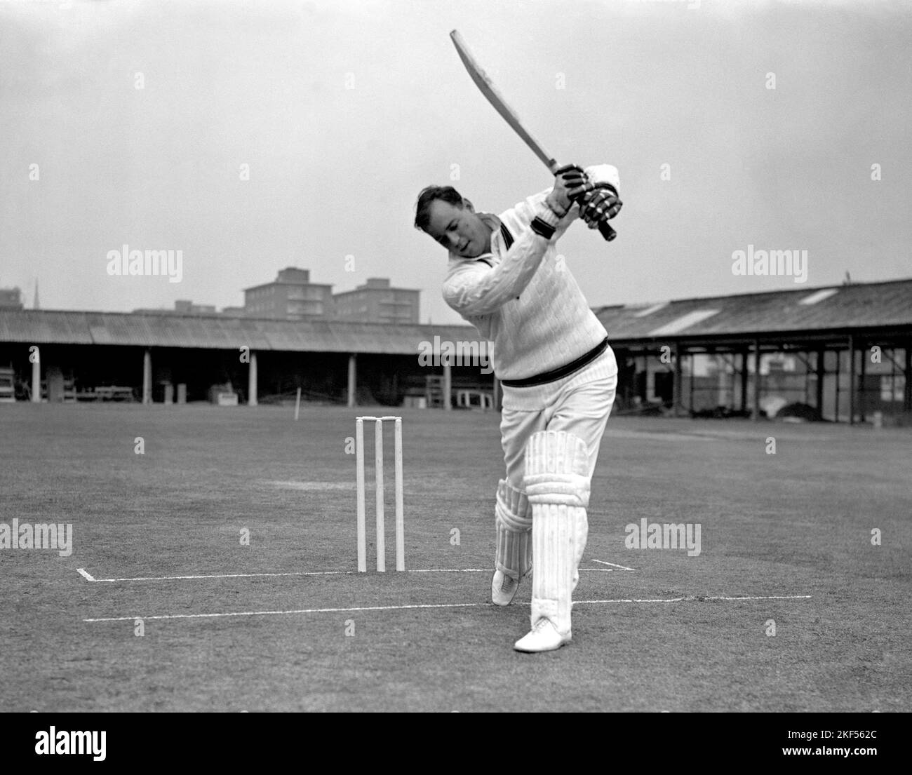Australia's Ron Archer plays a shot during practice Stock Photo - Alamy