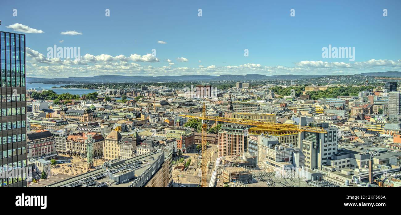 Oslo landmarks, Norway Stock Photo - Alamy