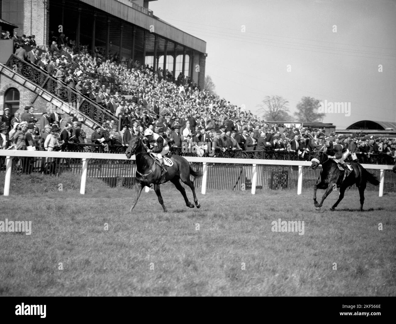 Secret Agent II (A. Breasley) wins the Alexandra Handicap stakes from ...
