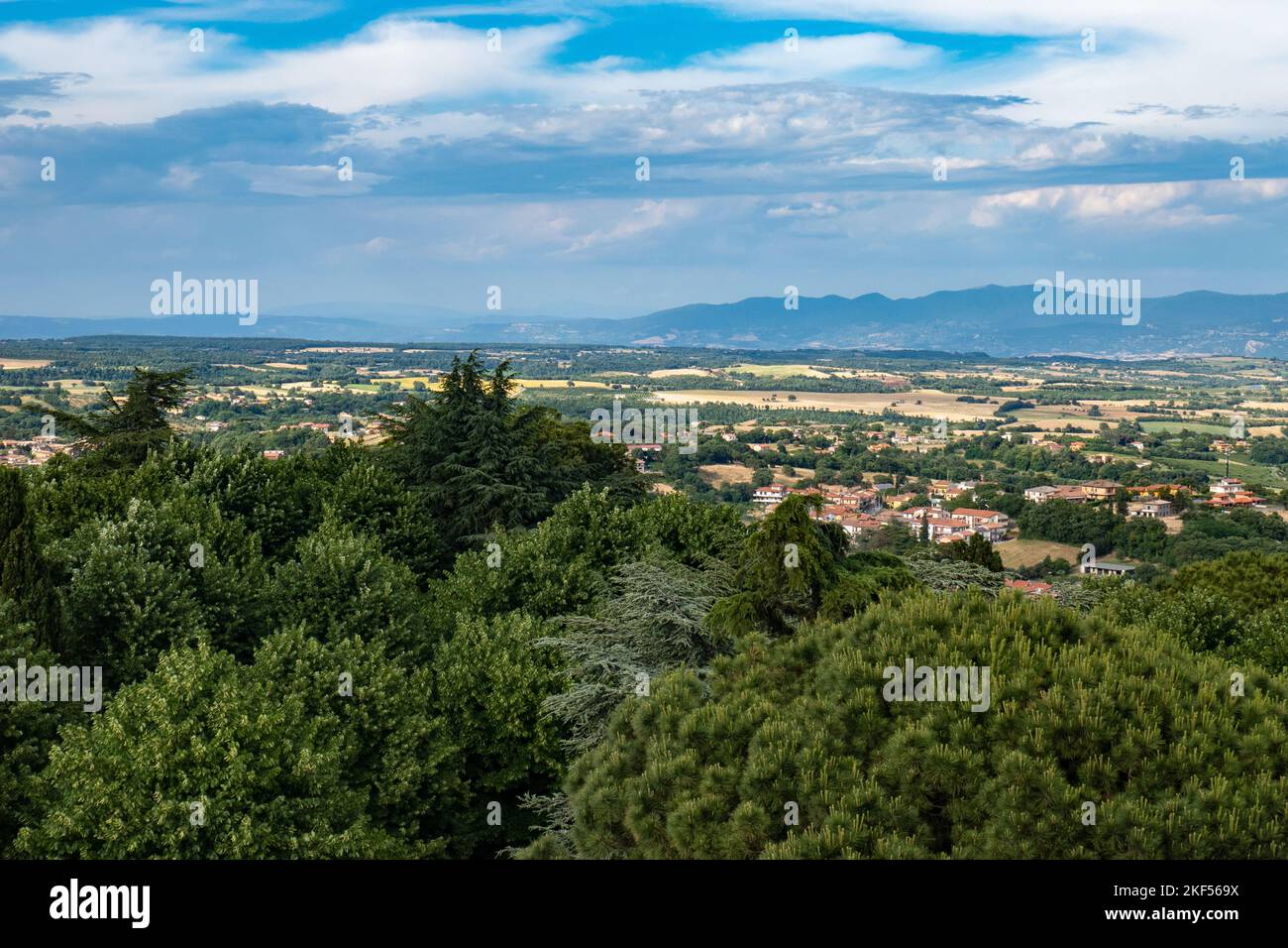 Landscape along via Francigena path between Bolsena and Montefiascone ...